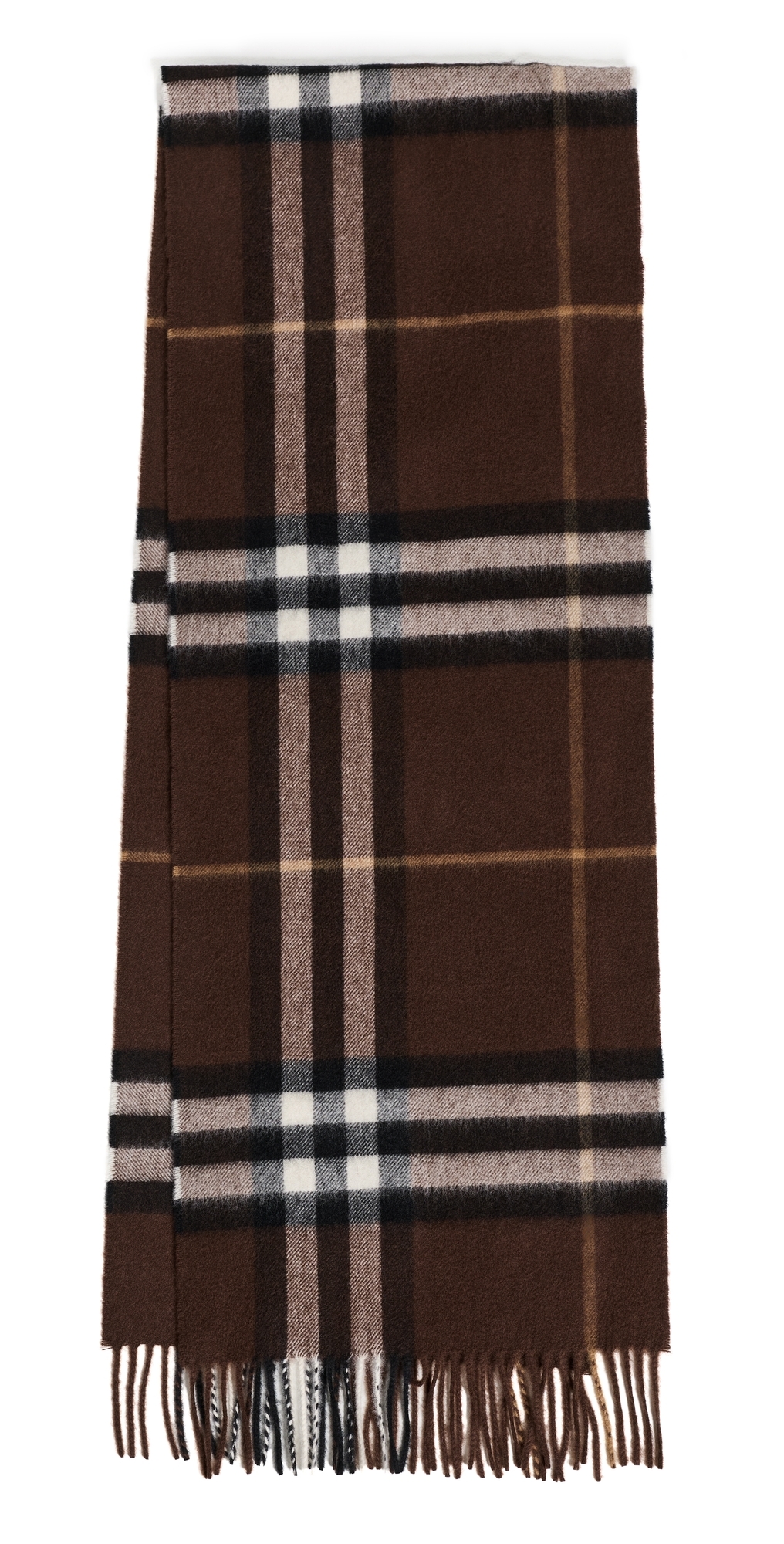 BURBERRY giant check cashmere scarf